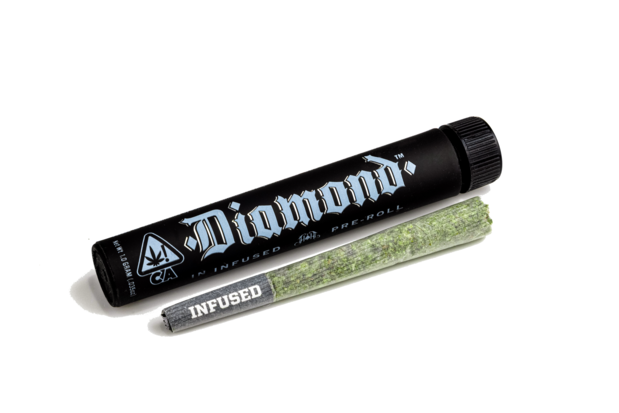 HEAVY HITTERS - Black Cherry Gelato Diamond Infused Preroll 1G