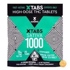 KIKOKO - Sativa Tablets 20 Pack 1000MG